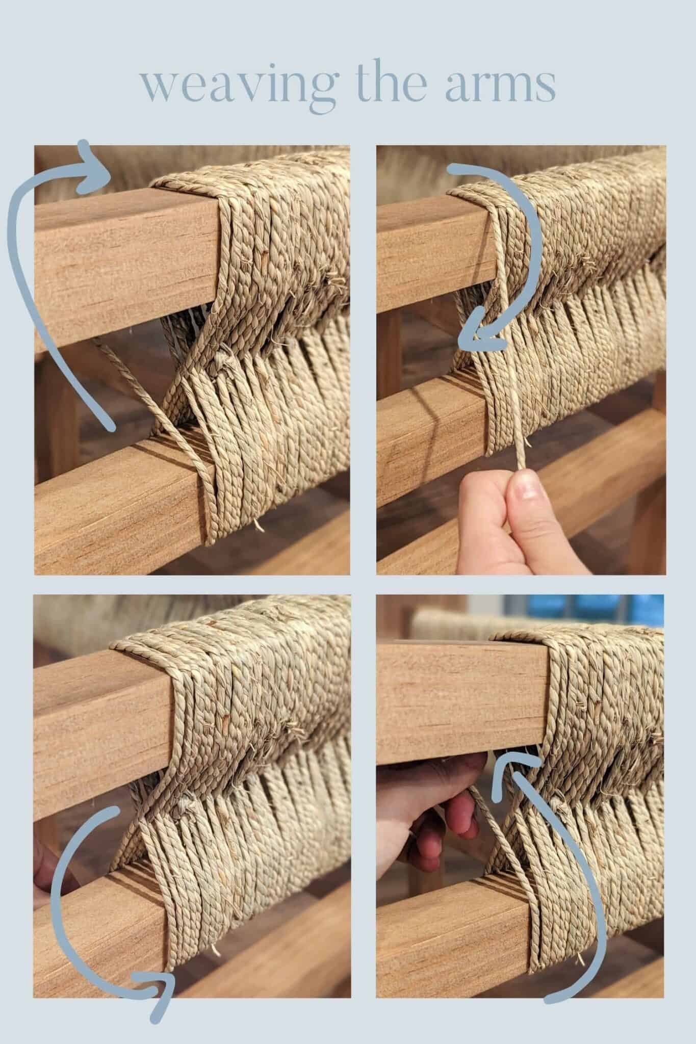 DIY Woven Bench - Designer Dupe! - Pine and Poplar