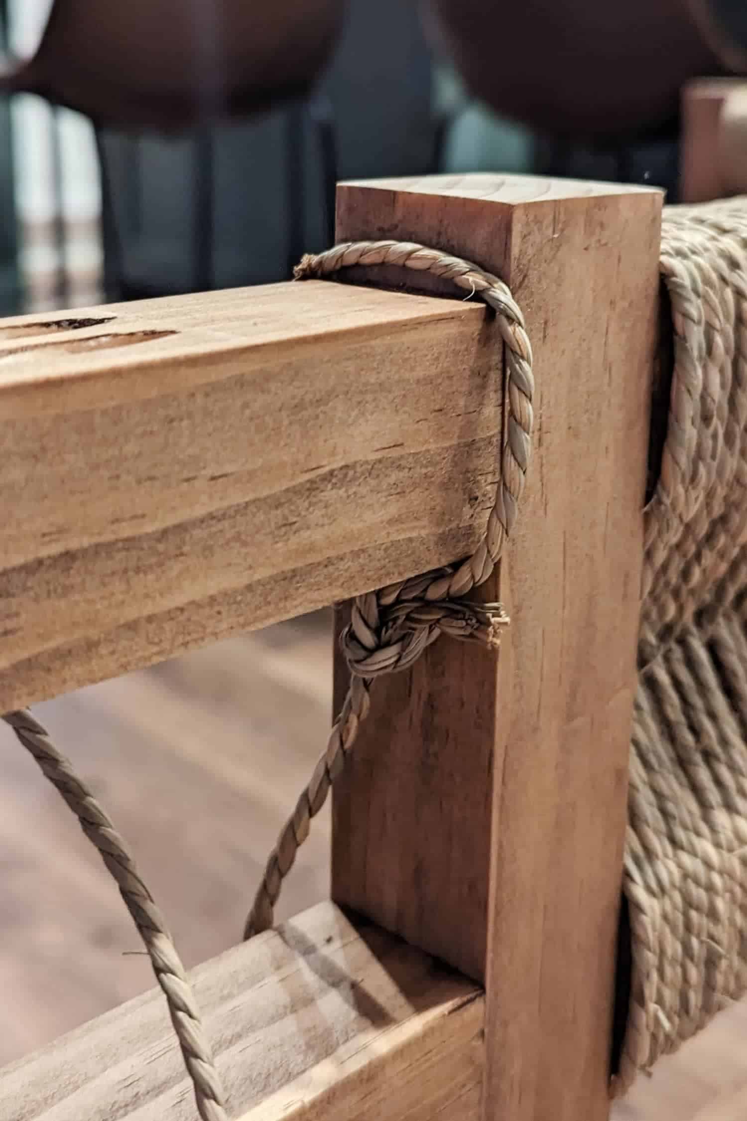 DIY Woven Bench - Designer Dupe! - Pine and Poplar