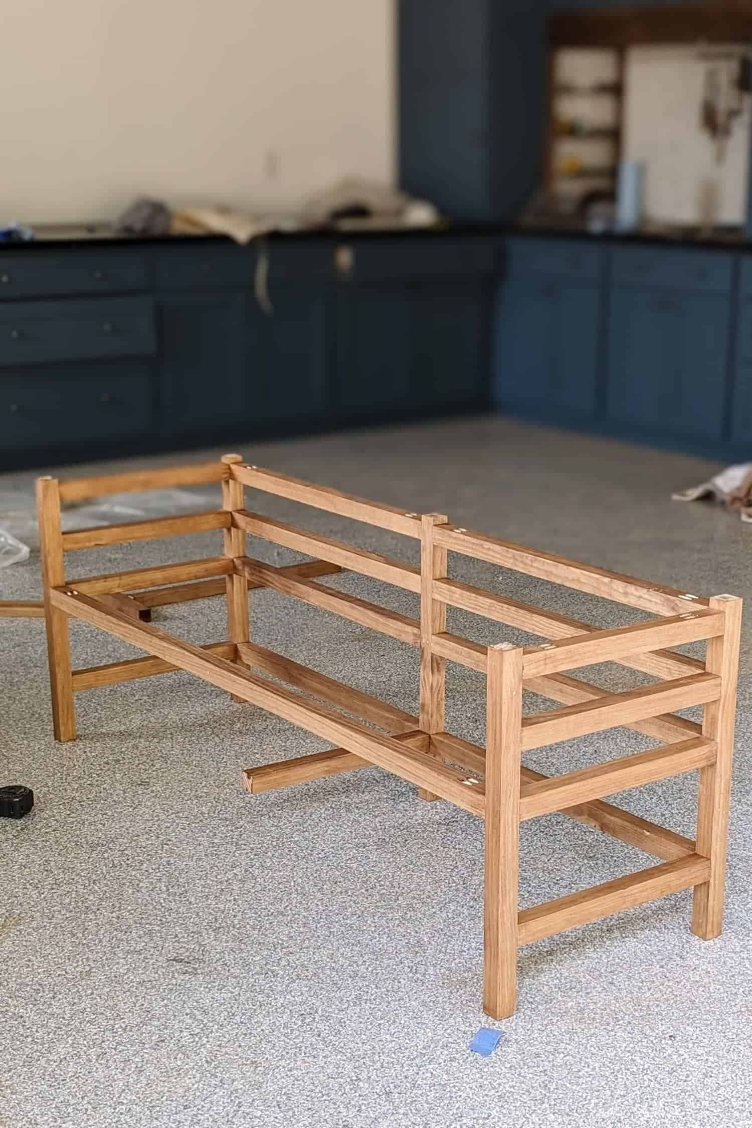DIY Woven Bench - Designer Dupe! - Pine and Poplar