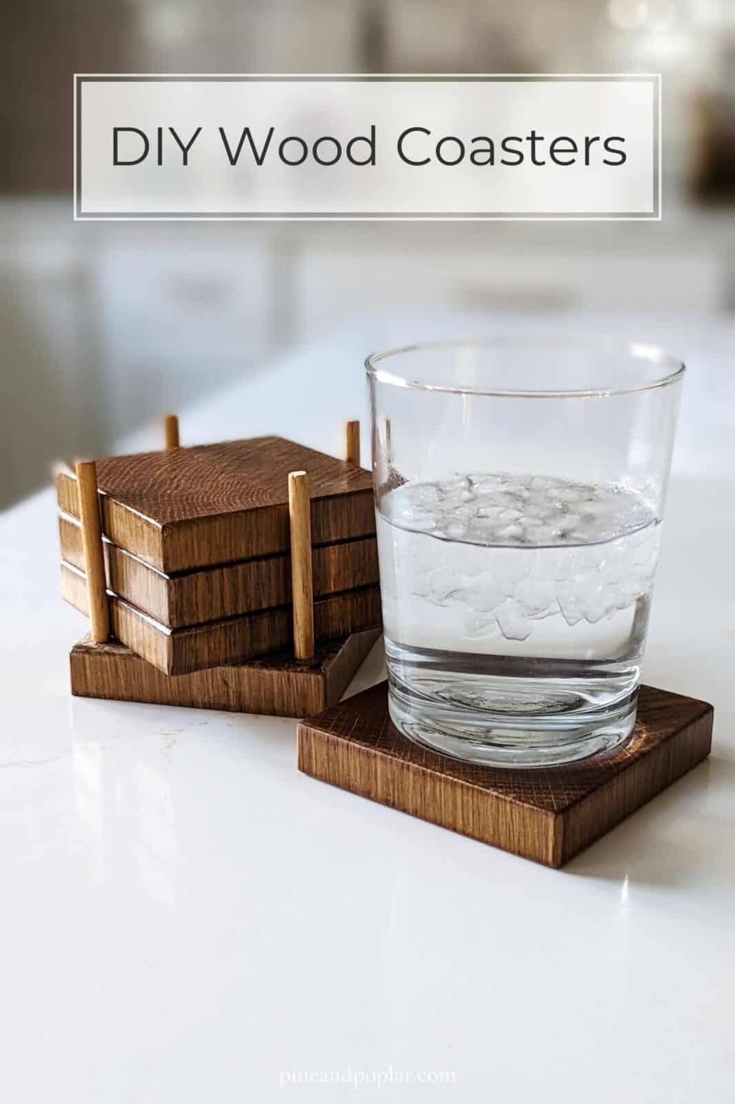 DIY Wood Coasters Using Scrap Wood - Pine and Poplar