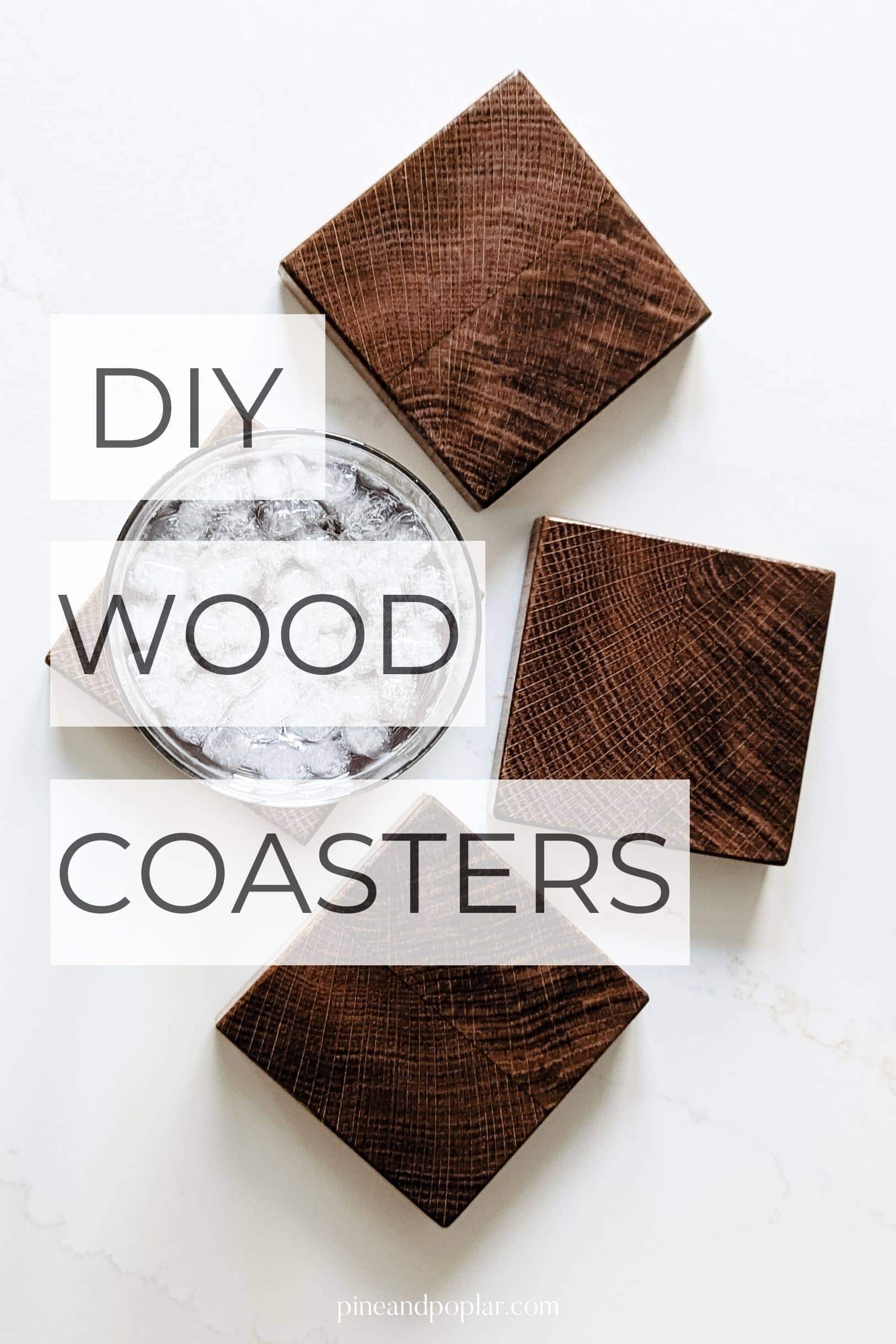 DIY Wood Coasters Using Scrap Wood - Pine and Poplar