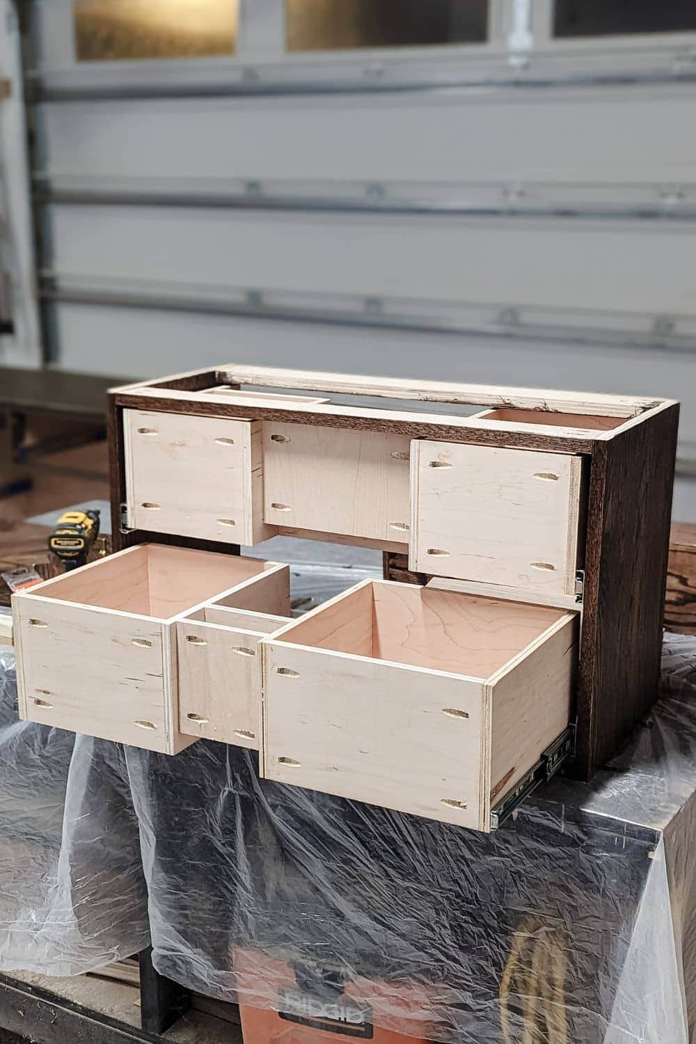 How to Build a DIY Floating Vanity (with drawers!) - Pine and Poplar