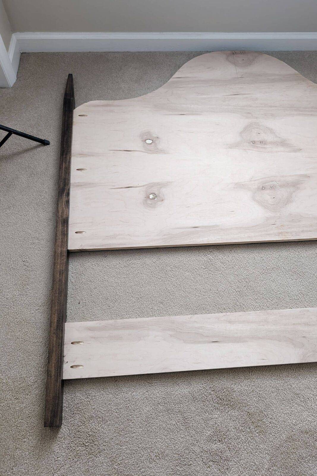 DIY Wood Headboard (With Curves!) - Pine and Poplar