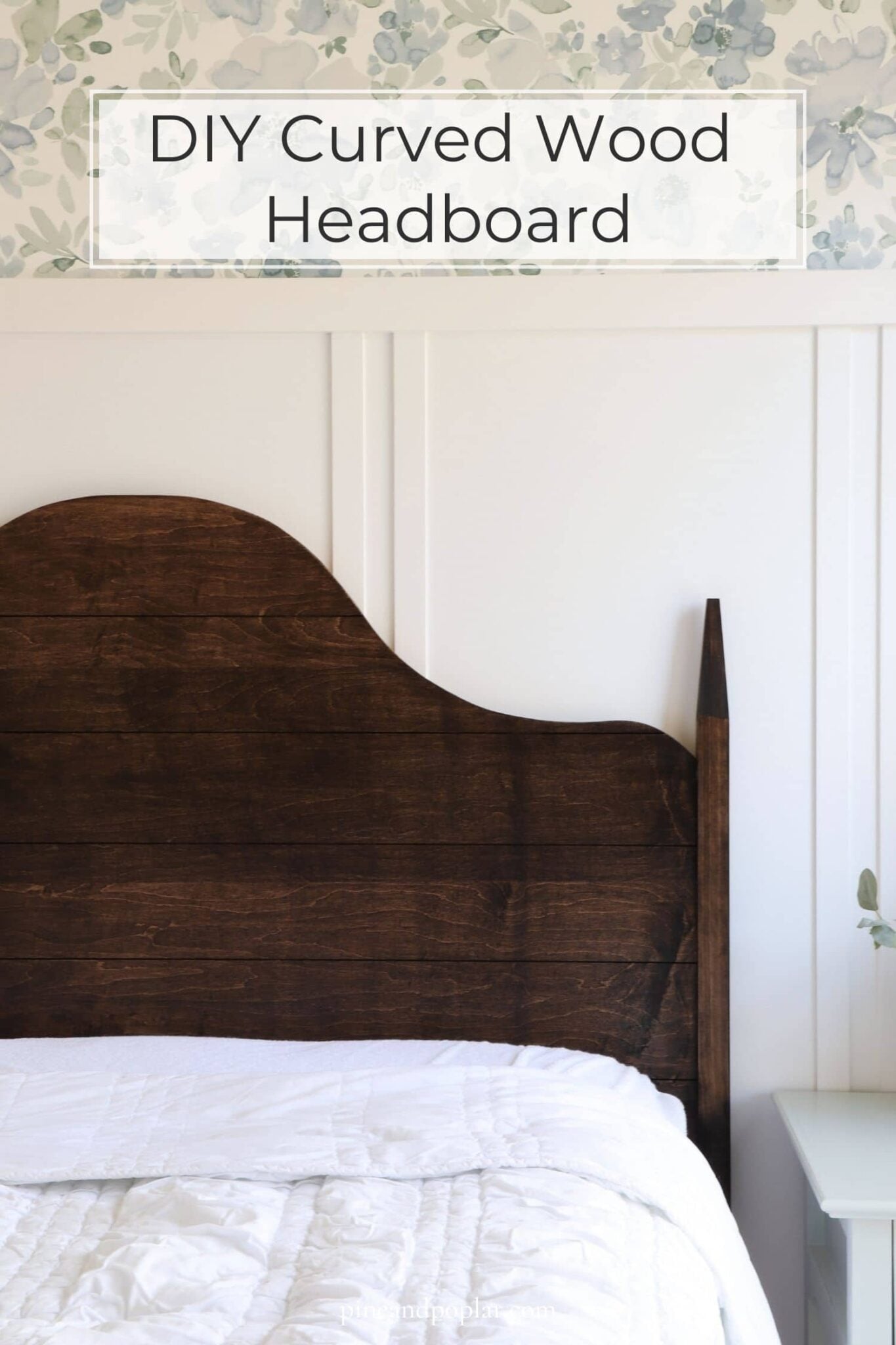 DIY Wood Headboard (With Curves!) - Pine and Poplar