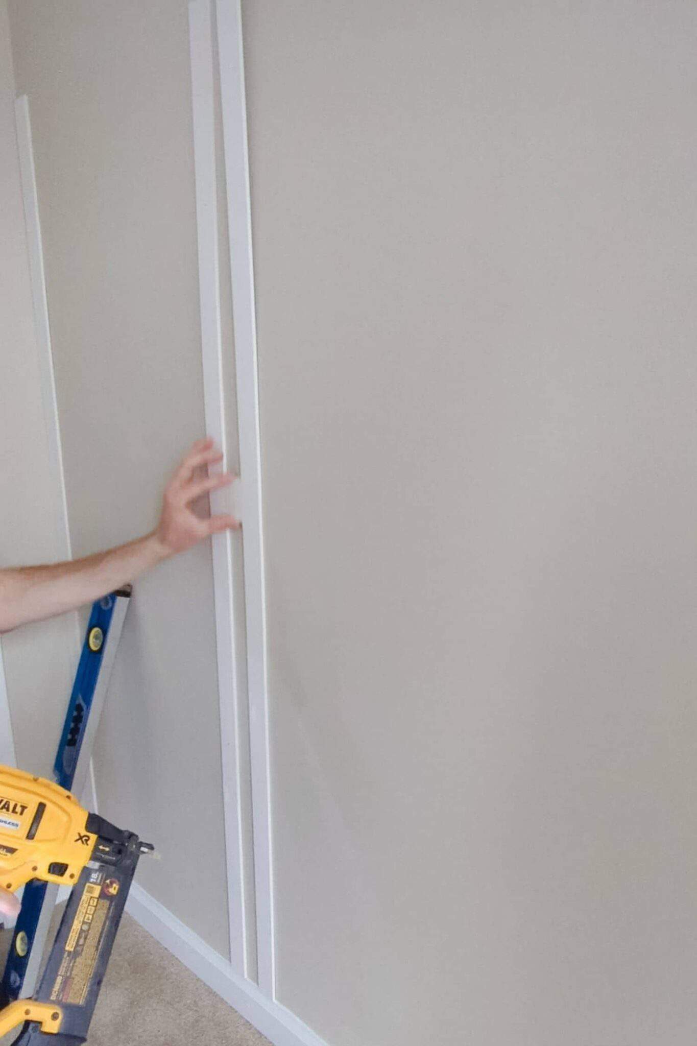 Easy DIY Board and Batten Wall (Without Removing Baseboards) - Pine and ...