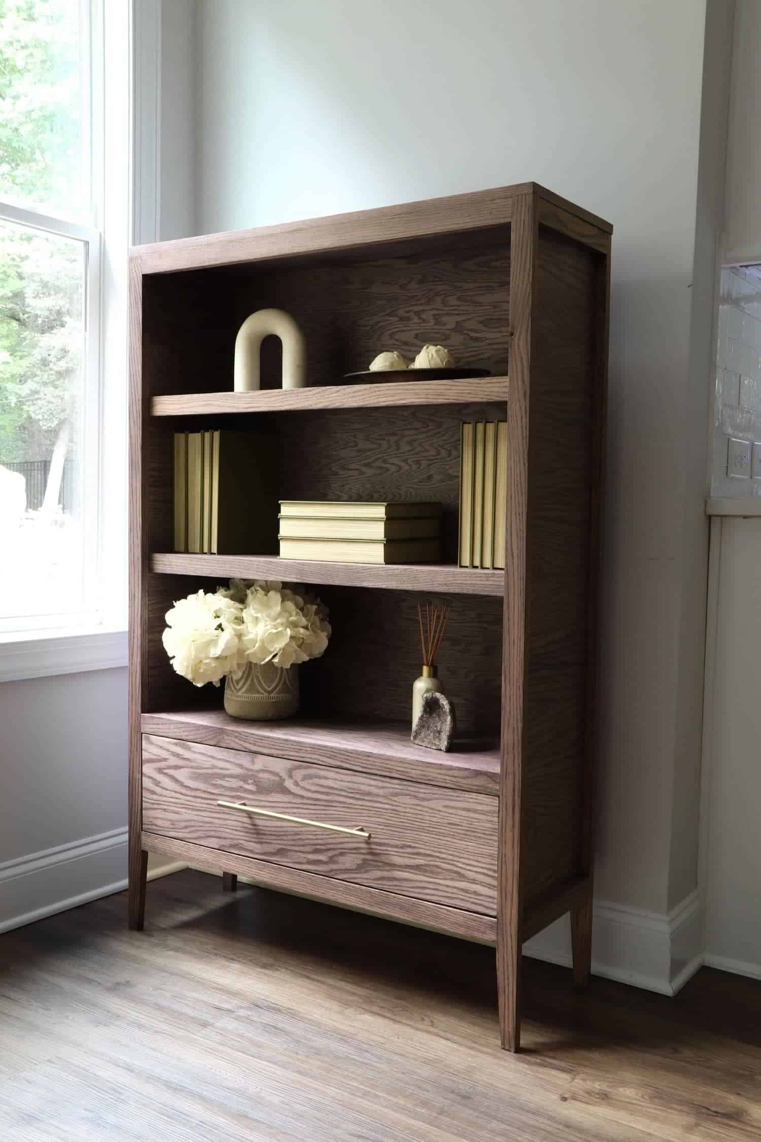 DIY Bookcase with Drawer - Pine and Poplar