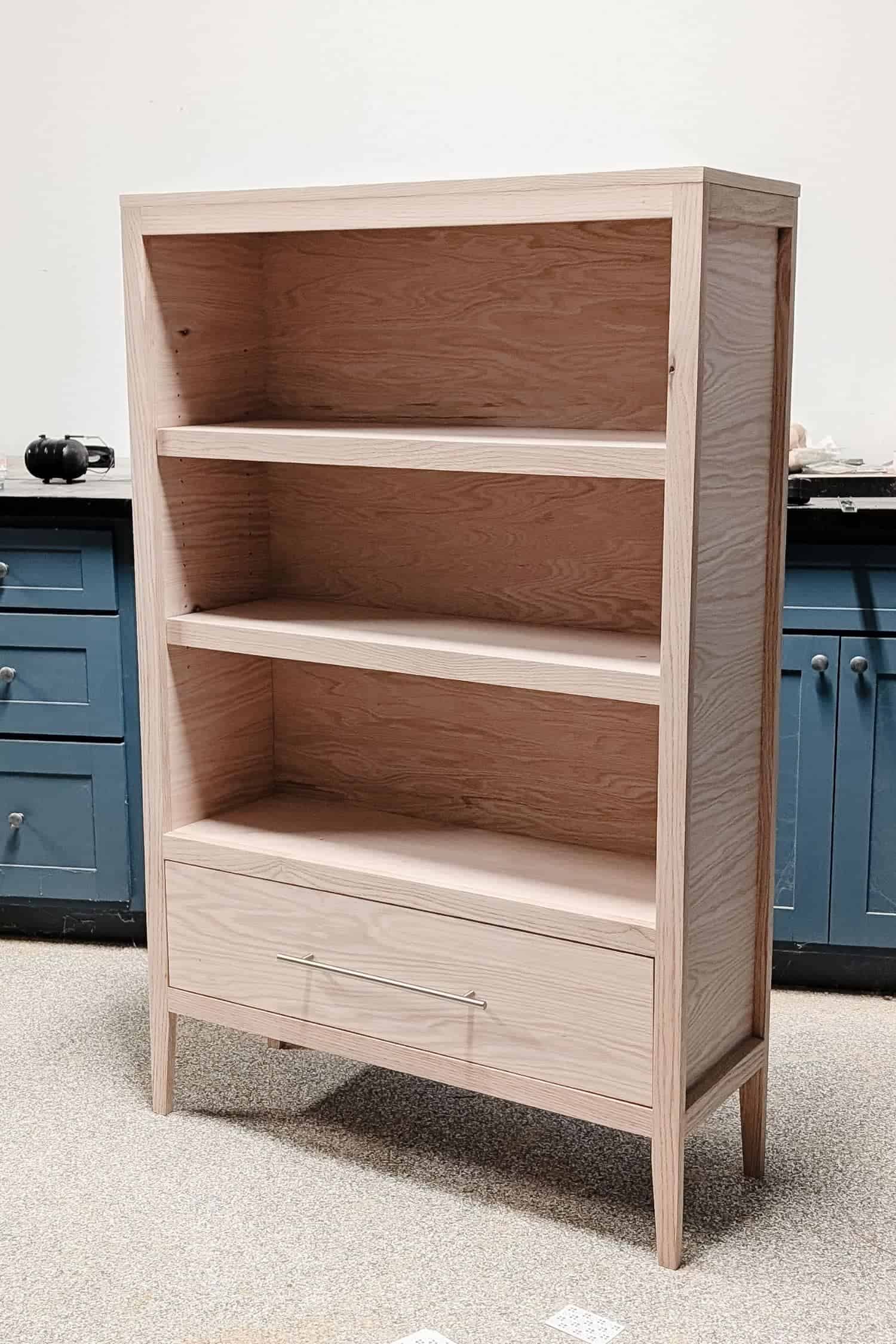 DIY Bookcase with Drawer - Pine and Poplar