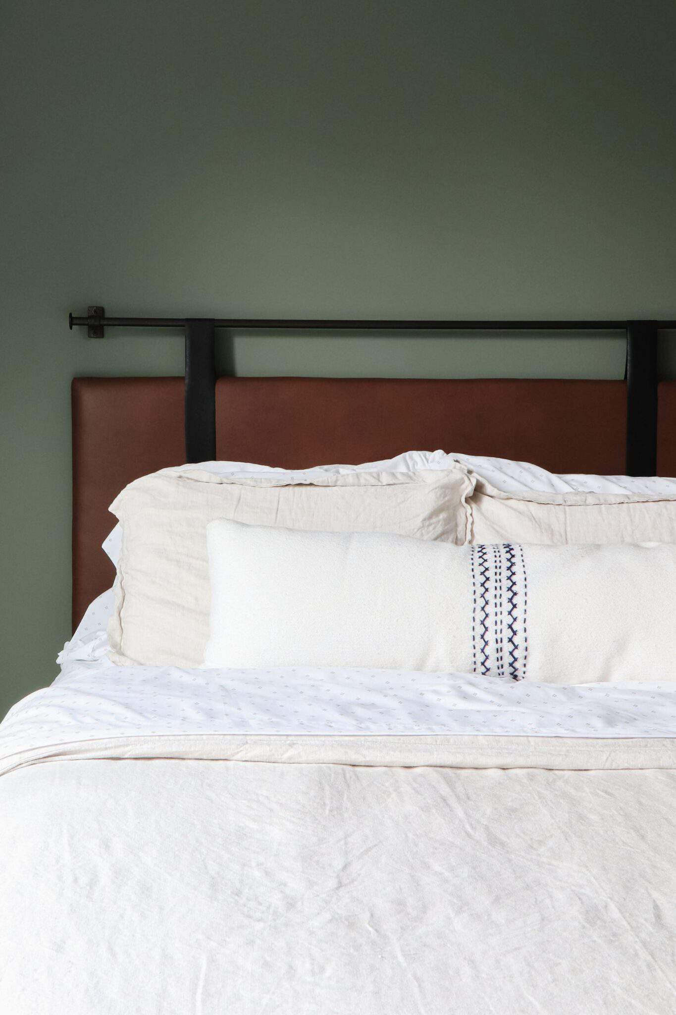 DIY Wall-Mounted Headboard - No Sewing Required! - Pine and Poplar
