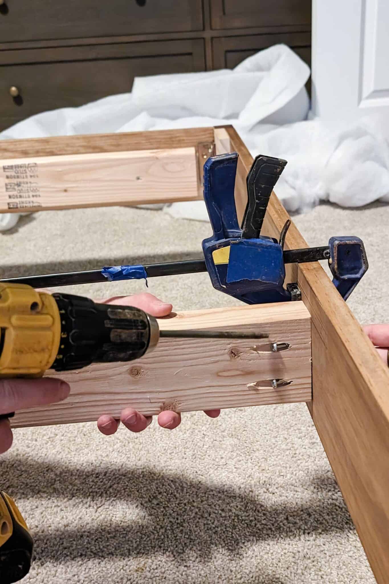 How to Build a DIY Bed Frame - Pine and Poplar
