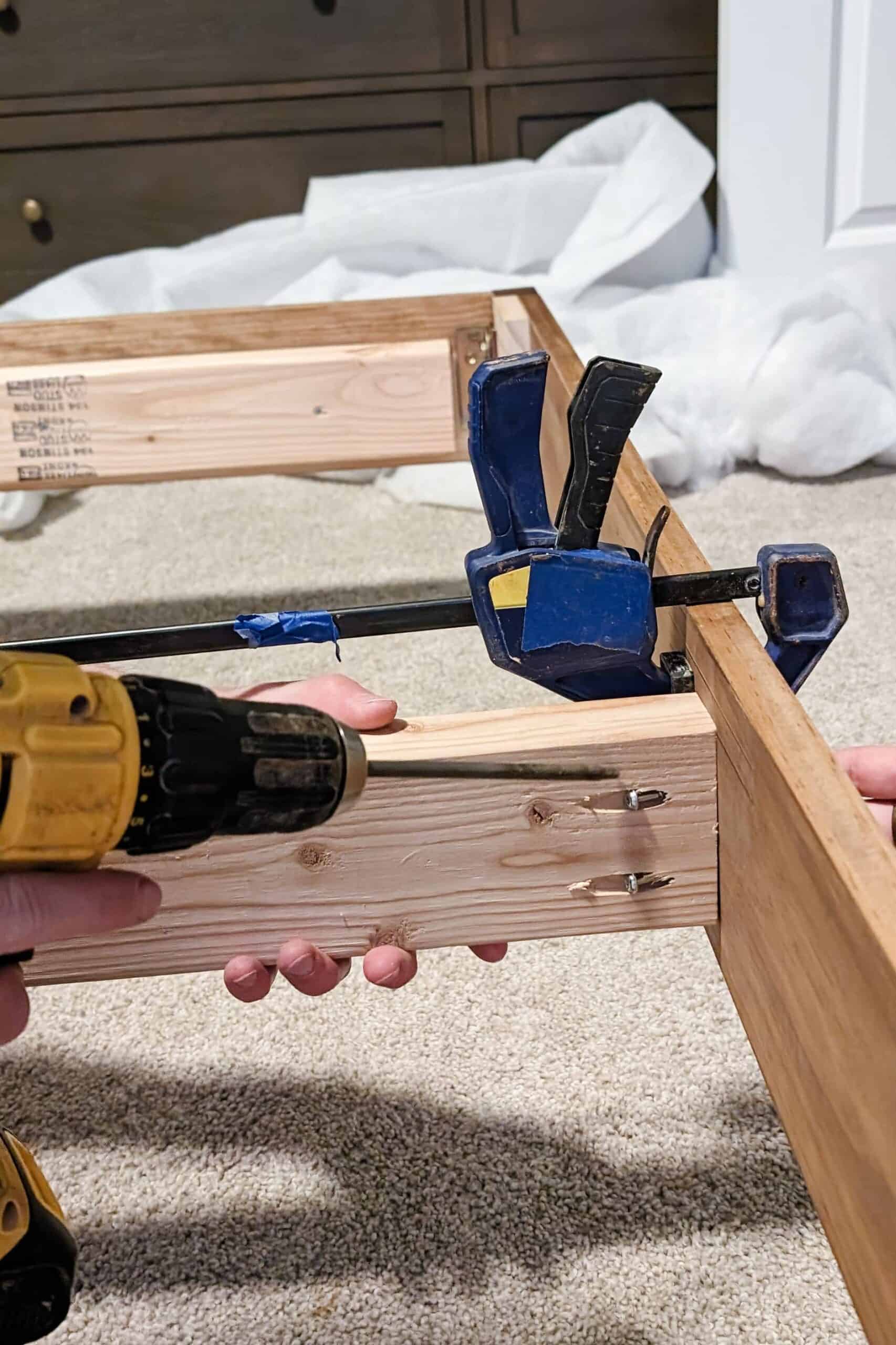 How to Build a DIY Bed Frame - Pine and Poplar