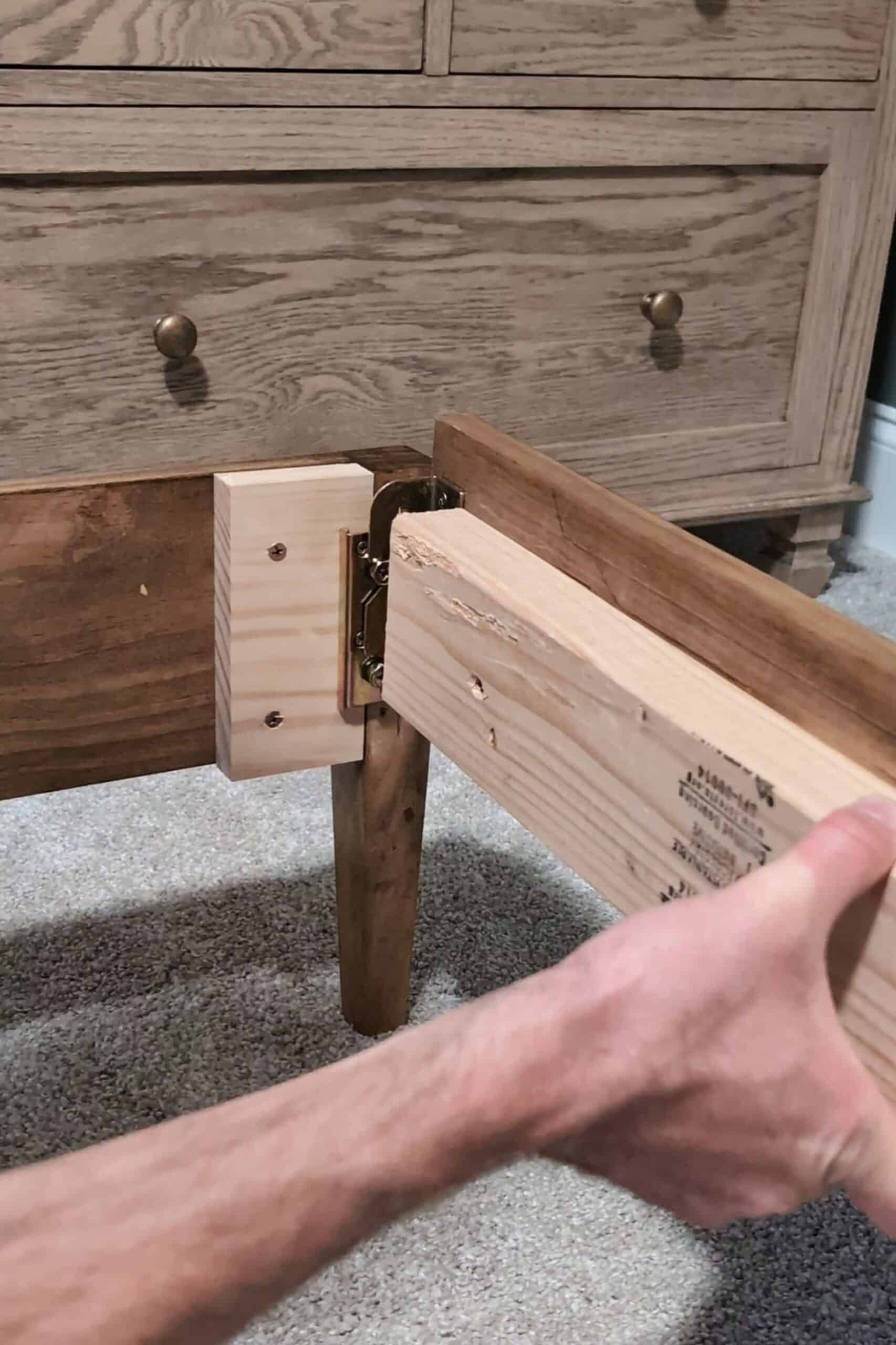 How to Build a DIY Bed Frame - Pine and Poplar