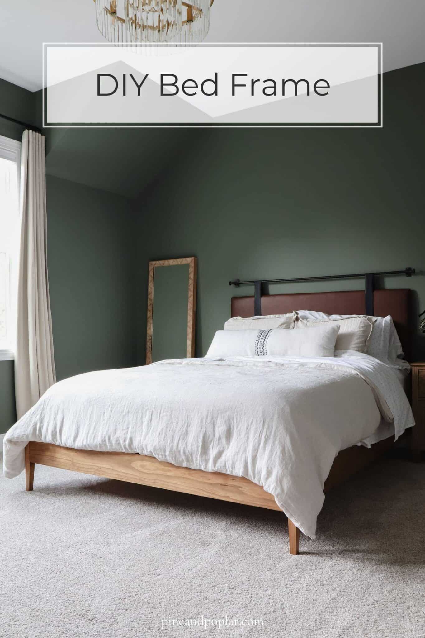 How to Build a DIY Bed Frame - Pine and Poplar