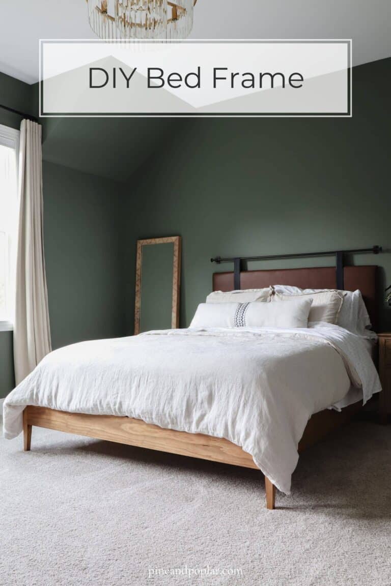 How to Build a DIY Bed Frame - Pine and Poplar