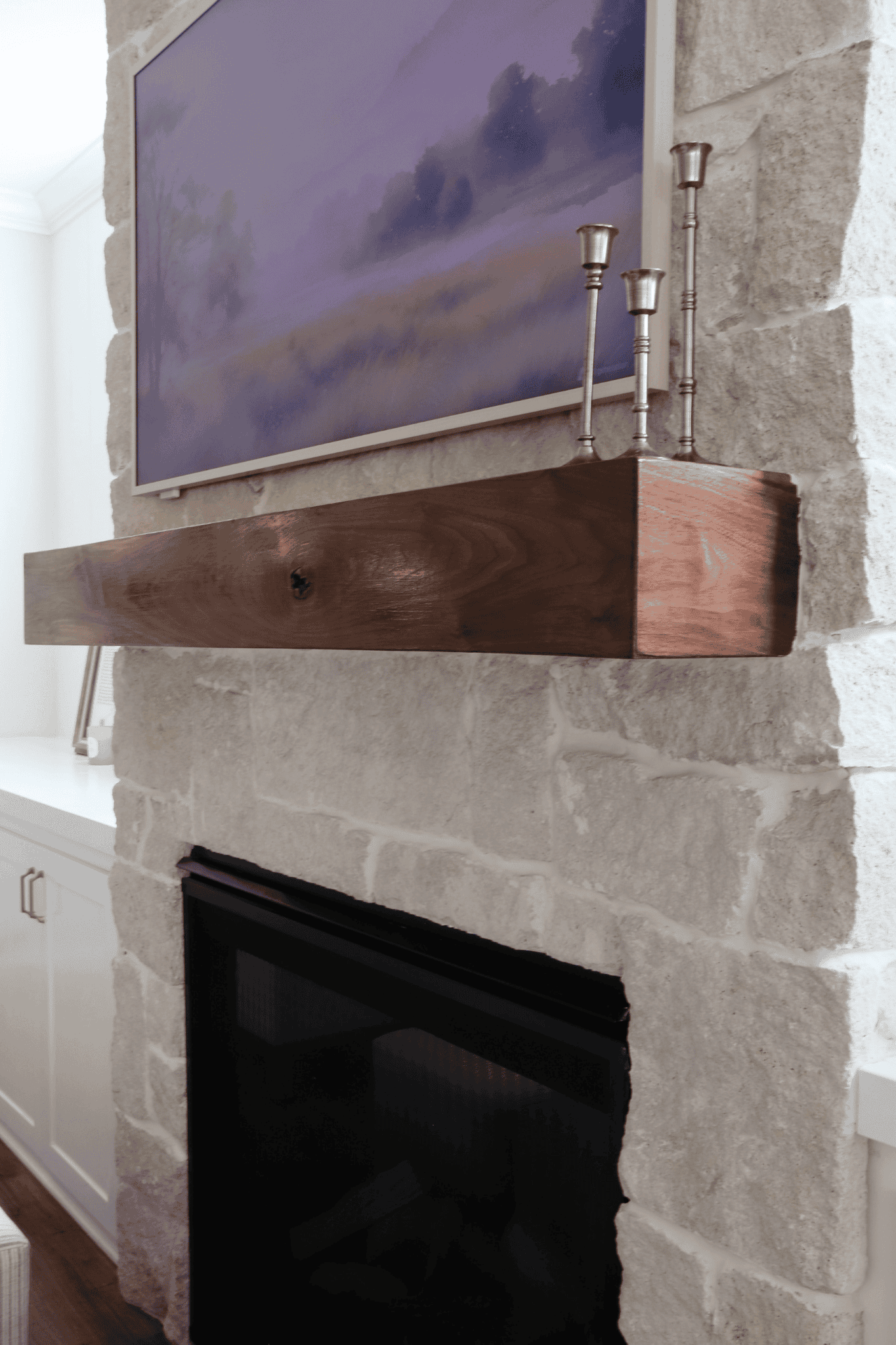 DIY Mantel - Make Your Own Floating Mantel! - Pine and Poplar