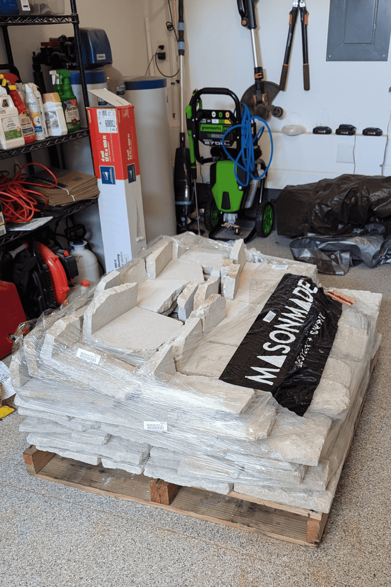 How to Install Stone Veneer to a Fireplace - Pine and Poplar