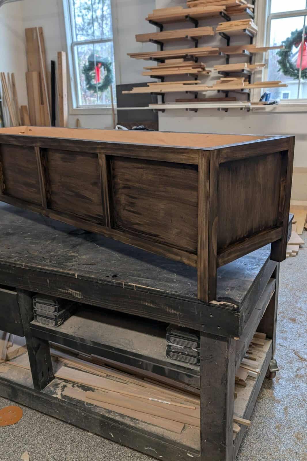 DIY Storage Bench - Great for Toys or Blankets! - Pine and Poplar