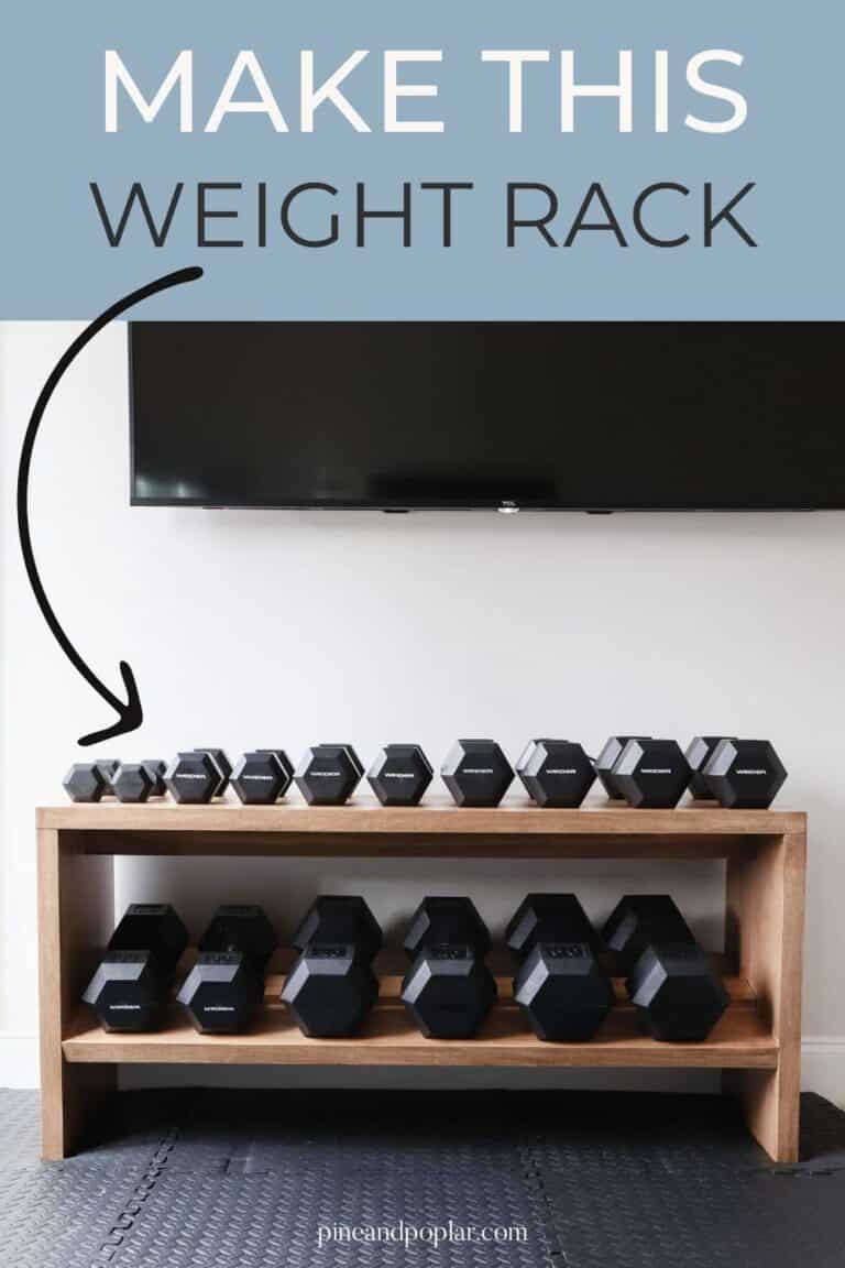 DIY Dumbbell Rack - Wooden Design! - Pine and Poplar