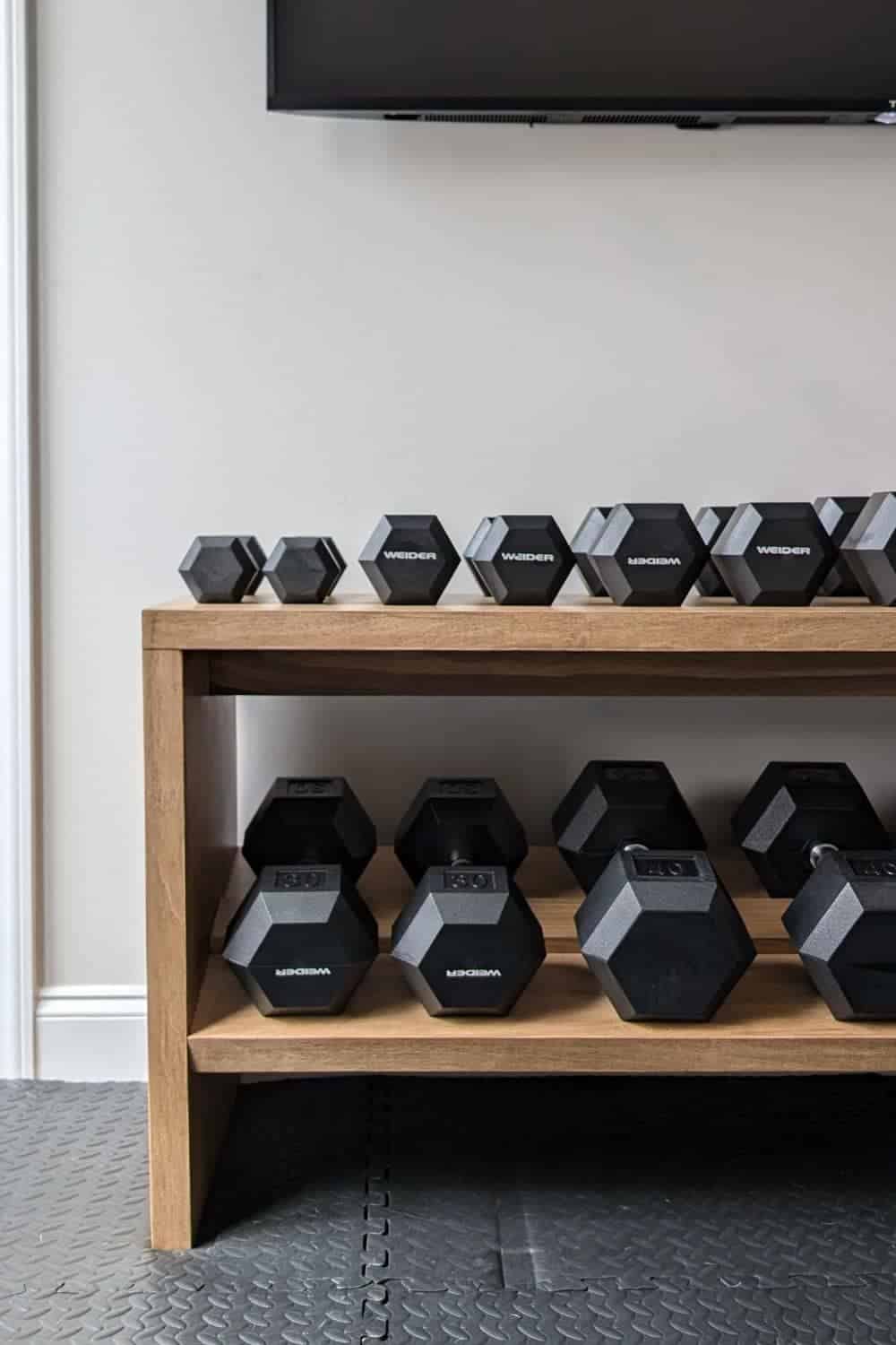 DIY Dumbbell Rack - Wooden Design! - Pine and Poplar