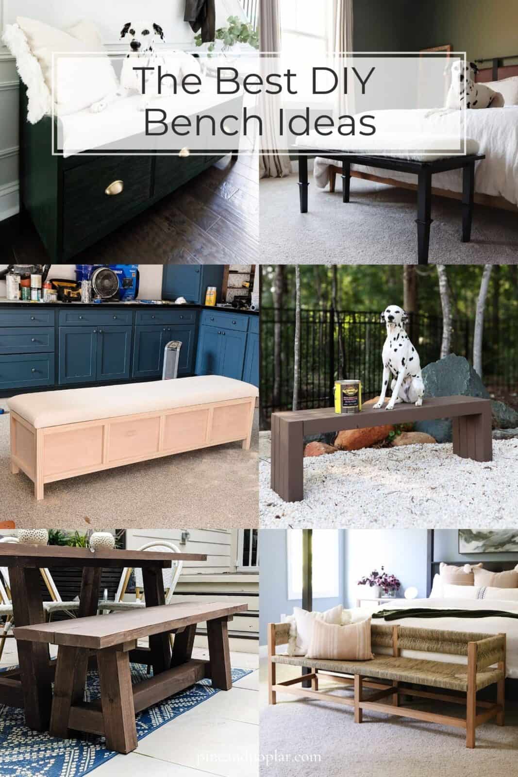 The BEST DIY Bench Ideas - Pine and Poplar