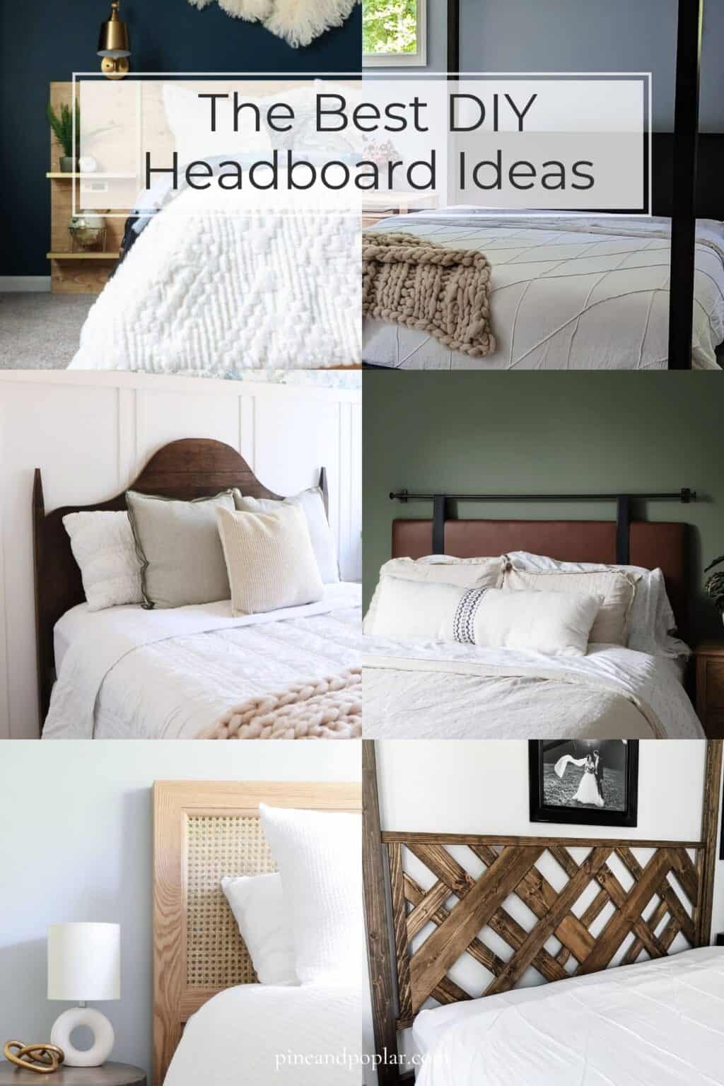 The BEST DIY Headboard Ideas - Pine and Poplar