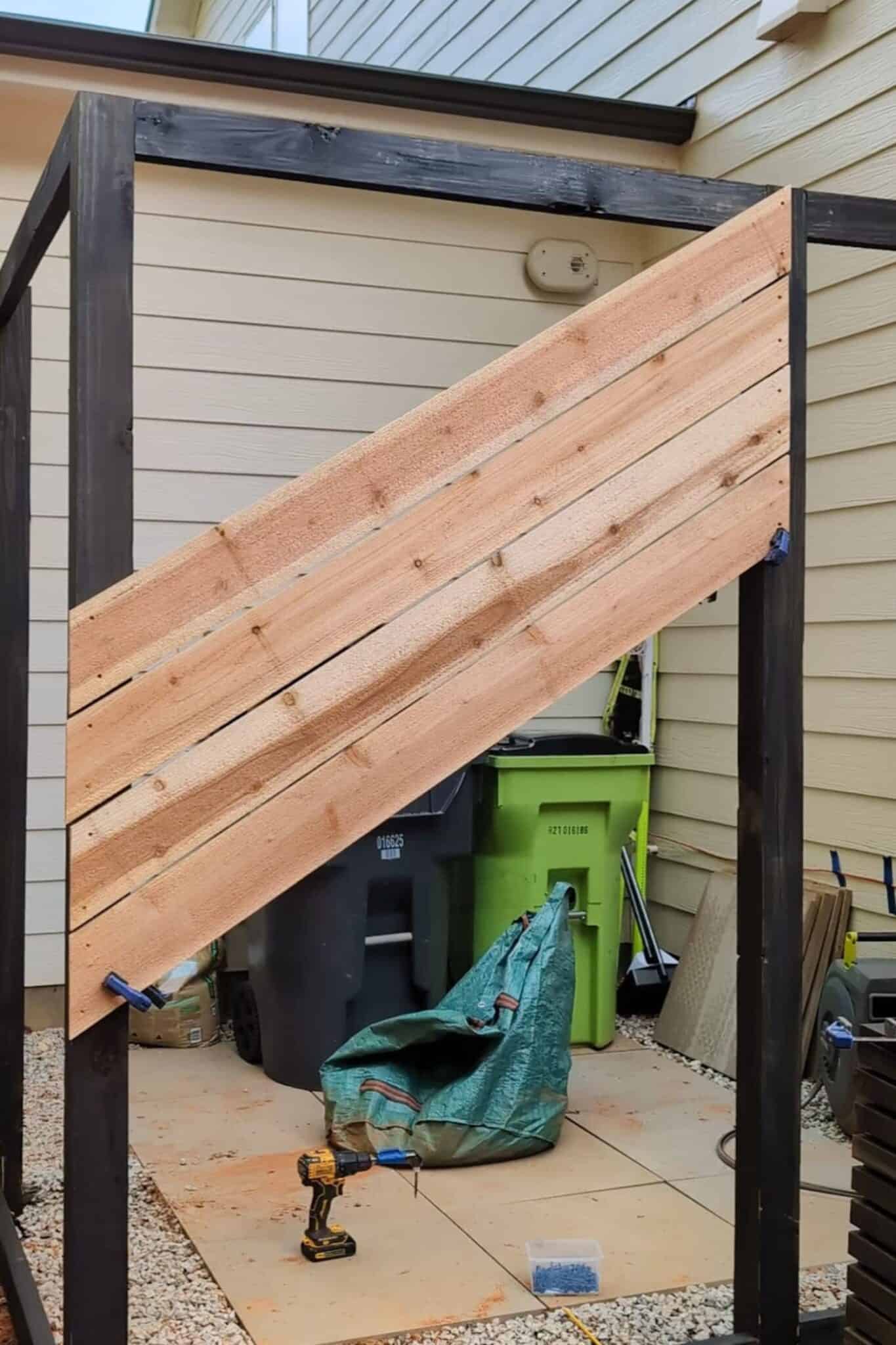 DIY Privacy Screen For Less - Pine and Poplar