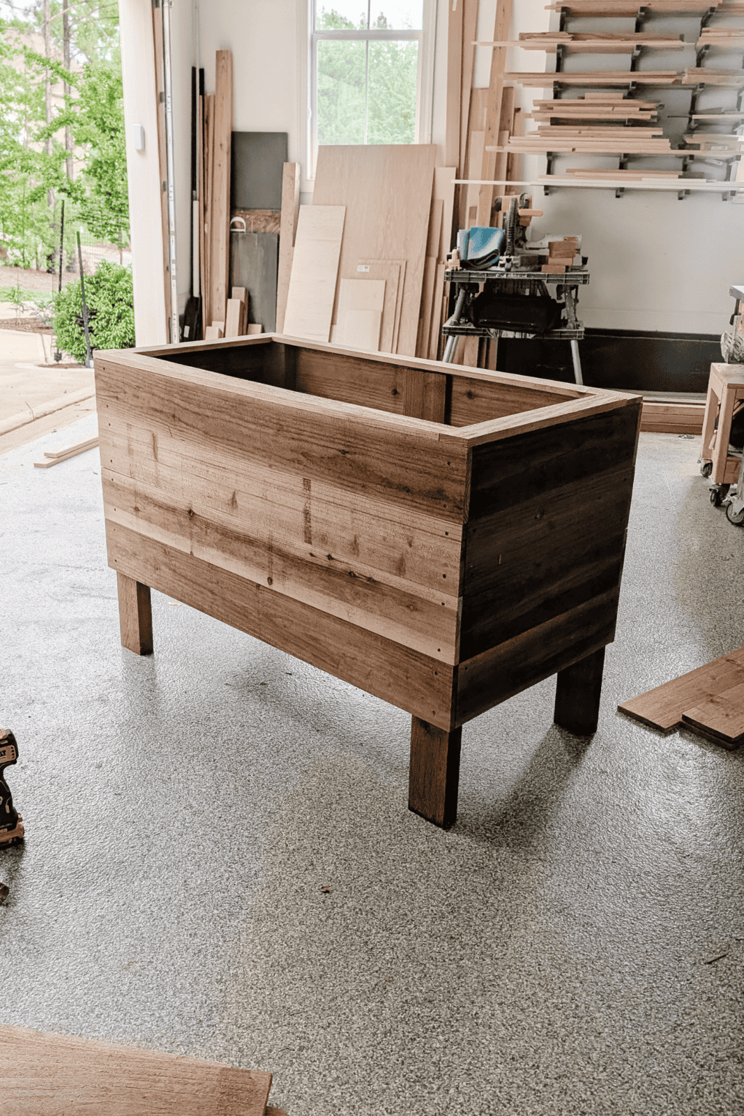 DIY Tall Planter Plans - Great for a Garden! - Pine and Poplar