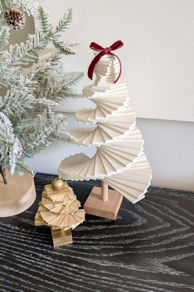 DIY Spiral Christmas Tree - From Paint Sticks! - Pine and Poplar