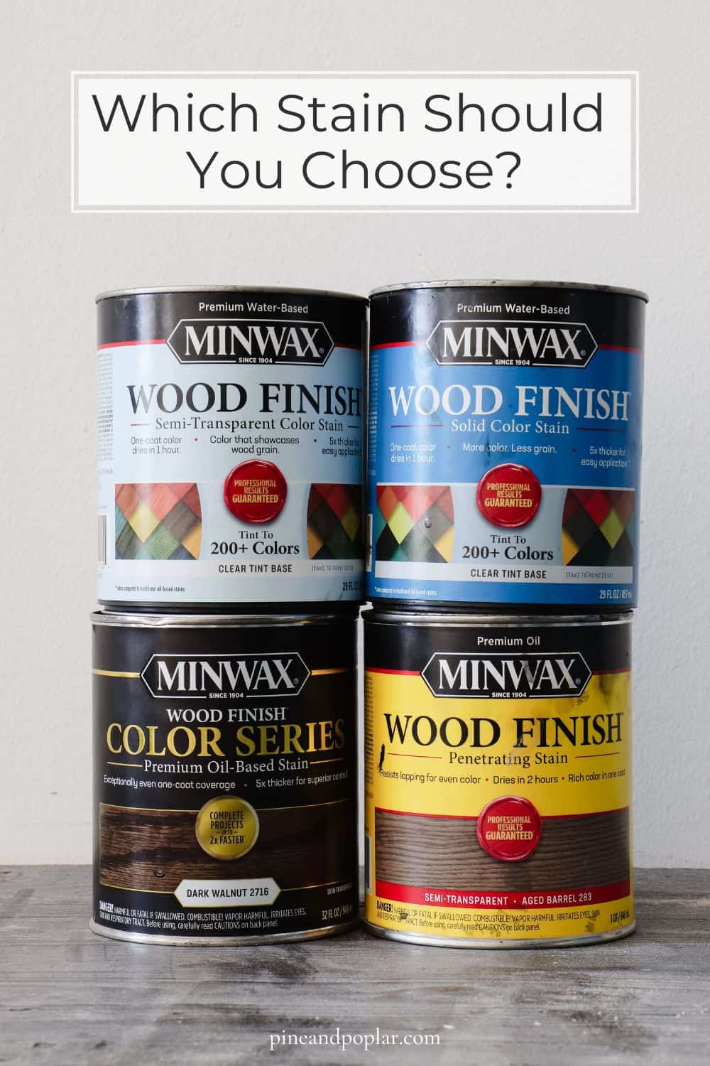 Which Stain Should You Choose? - Pine and Poplar
