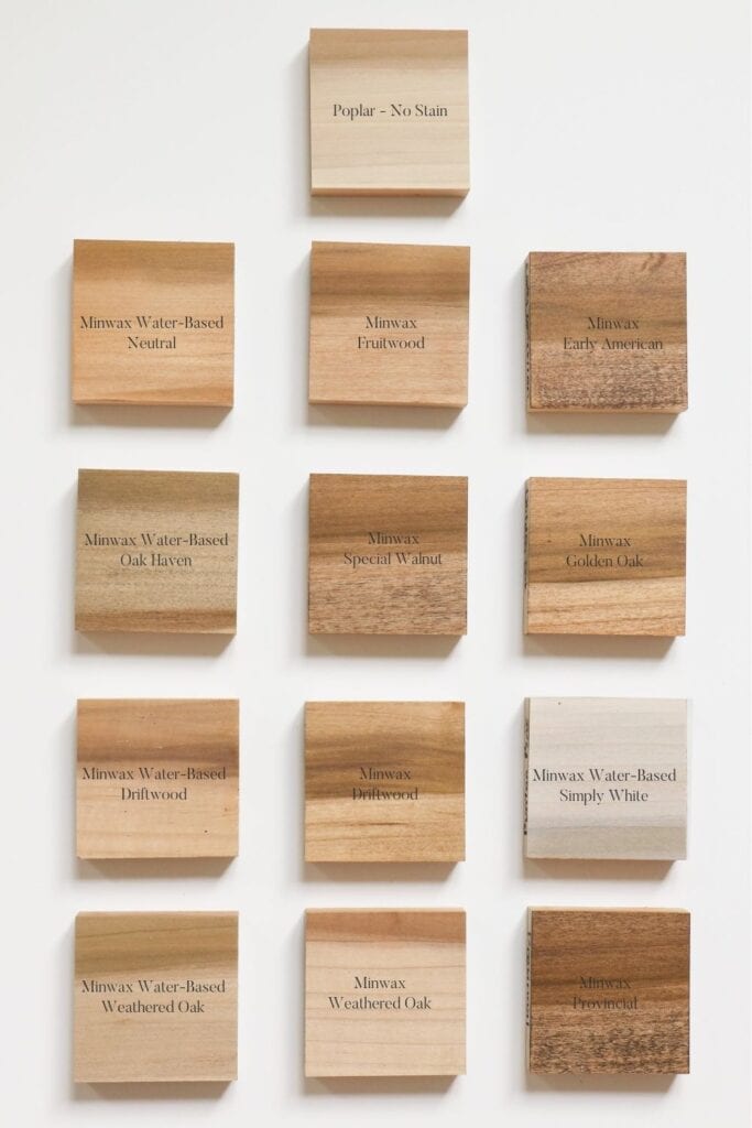 Light to Medium Wood Stains - TESTED - Pine and Poplar